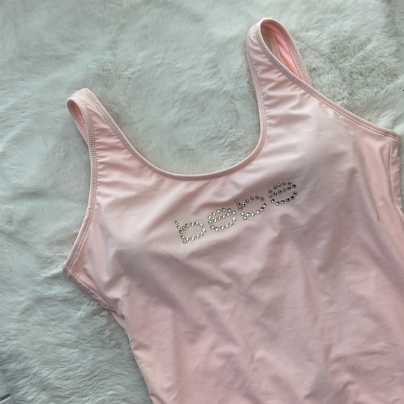 bebe | Swim | Bebe Pink Logo One Piece Swimsuit | Poshmark
